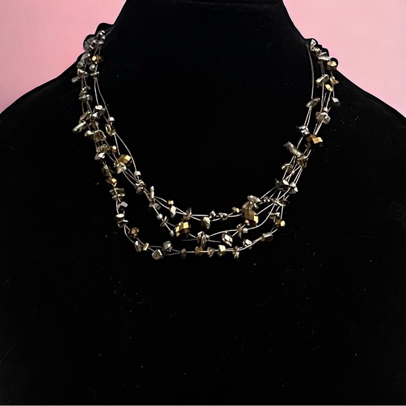 Jewelry | Multi Strand Layered Floating Bead Necklace | Poshmark